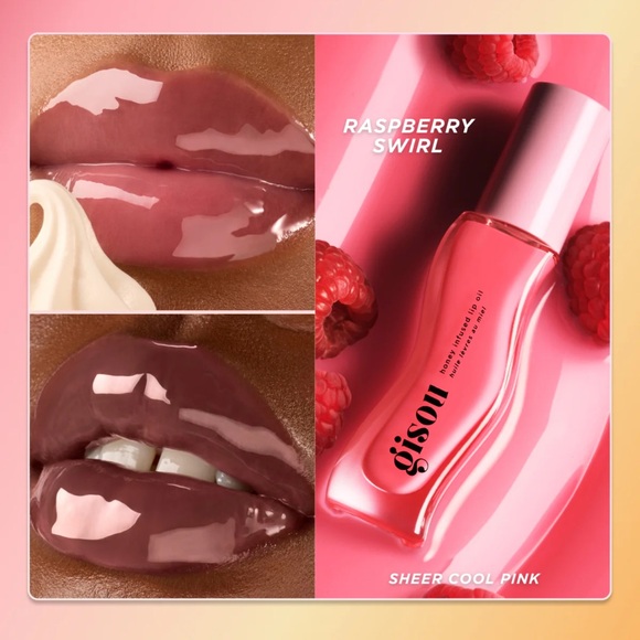 Gisou | Makeup | Gisou Honey Infused Lip Oil New Raspberry Swirl | Poshmark